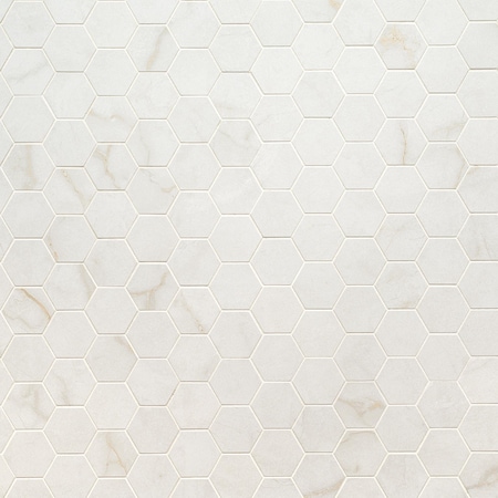 Msi Brighton Gold 12'' X 12'' Hexagon Matte Porcelain Mosaic Tile, 8PK ...
