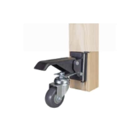 Powertec Workbench Caster Kit, 2.5'' Retractable Stepdown with Quick ...