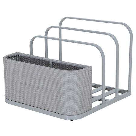 Sunjoy Pickford Pool Float Storage Rack, Grey A804001600 | Zoro