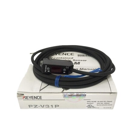 Keyence Square Reflective Cable Type, PNP PZ-V31P | Zoro