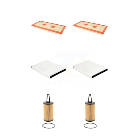 Pur 2x Air + 2x Cabin + 2x Engine Cartridge Oil Filter 6 Total Kit For ...