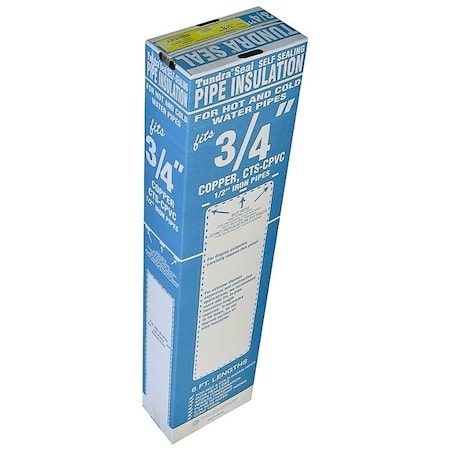 Tundra Quick R Pipe Insulation, 7/8 in ID x 1-5/8 in OD Dia, 6 ft L ...