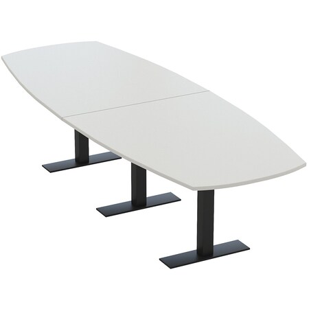 Skutchi Designs Arc Boat Conference Table With Power, 48 in W, 144 in L ...