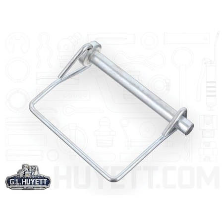 Huyett Snap & Lock Pin, SH, 1-Wire, Zn Plt Low Carbon Steel, .312 Dia x ...