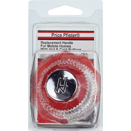 Lasco Price Pfister Mobile Home Handle with Hot & Cold Buttons Clear ...