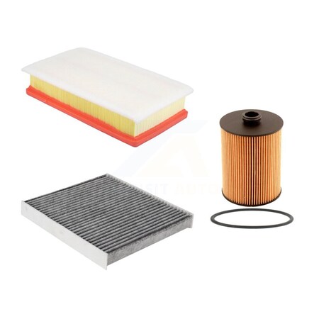 Pur 1x Air + 1x Cabin + 1x Engine Cartridge Oil Filter 3 Total Kit For ...