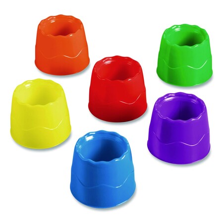Prang Stable Water Pot Set, 8 oz, Assorted Colors, 6/Pack, 6PK X94010 ...