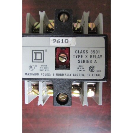 Square D 110 120V Control Relay 8501 X0 30 9610 | Zoro
