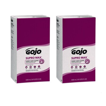 Gojo Supro Max Hand Cleaner, Cherry, 5,000 Ml Refill, 2/CT, 2PK 7582-02 ...