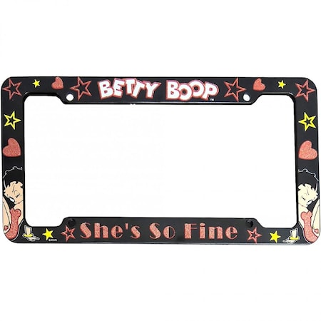 Betty Boop Shes So Fine License Plate Frame 848513 | Zoro