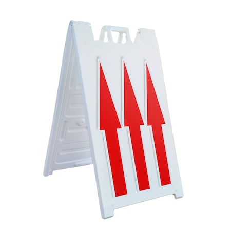 Signmission Giant Up Arrow, A-Frame & 2 Decals Installed, Heavy-Duty ...