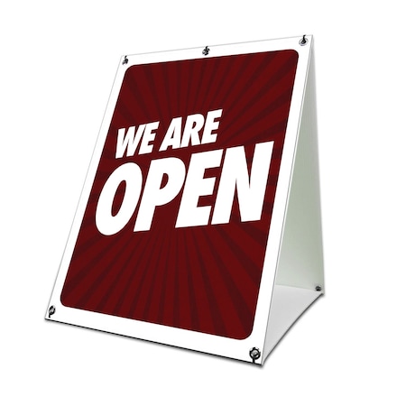 Signmission We Are Open, 24 Inch x 18 Inch A-frame Yard Sign, Coroplast ...