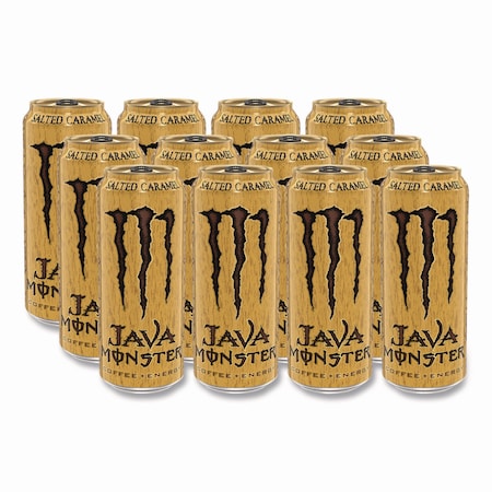 Monster Java Cold Brew Coffee, Salted Caramel, 15 oz Can, 12PK ...