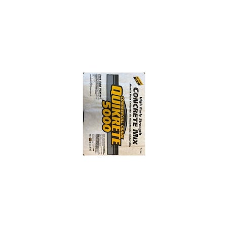 Quikrete 5000 Concrete Mix, Commercial grade, High Early Strength, 50 Lbs. 100750 | Zoro