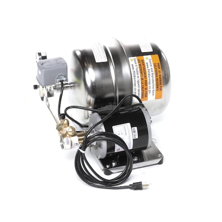 Multiplex Water Booster Pump, 115V, 4.4 Gal, 60-8, Stainless Steel 16 ...