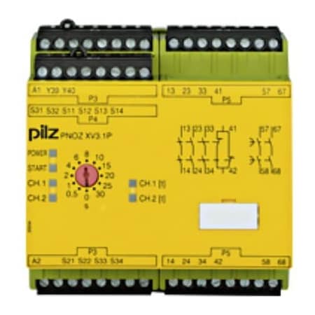 Pilz PNOZ XV3.1P 30/24VDC 3N/O 1N/C 2N/O T Safety Relay 777520 | Zoro