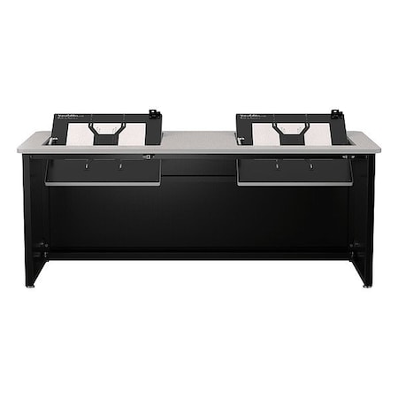 Versadesk Computer Desk, 30 in D X 29 in H, 60 in W X RSD6030-BG | Zoro