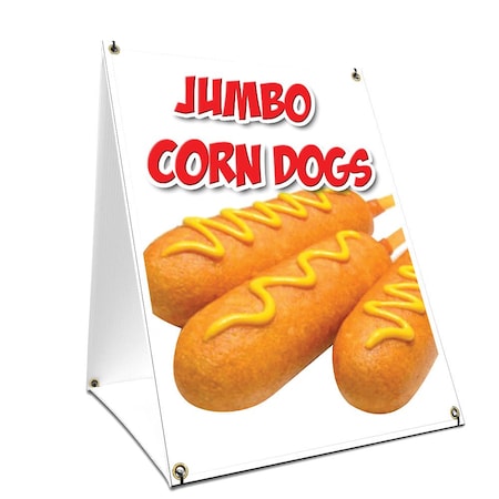 Signmission Jumbo Corndogs, 36 Inch x 24 Inch A-frame Yard Sign ...