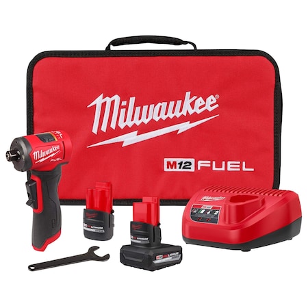 Milwaukee Tool Die Grinder Kit, 12V DC, 20,000 RPM 3485-22 | Zoro