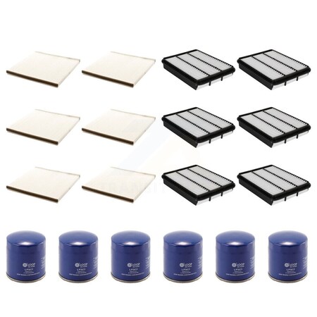 Pur 6X Air + 6X Cabin + 6X Engine Oil Filter 18 Total Kit For 2006-2009 ...