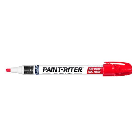 Markal Paint Marker, Medium Tip, Red Color Family, Paint 96822 | Zoro