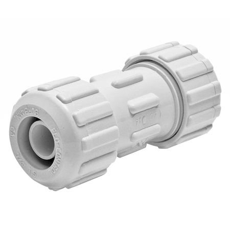 Nds Flo Lock 3/4 in. Compression X 3/4 in. D Compression PVC Coupling ...
