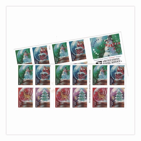United States Postal Service First-Class Forever Stamps, Holiday, Book ...