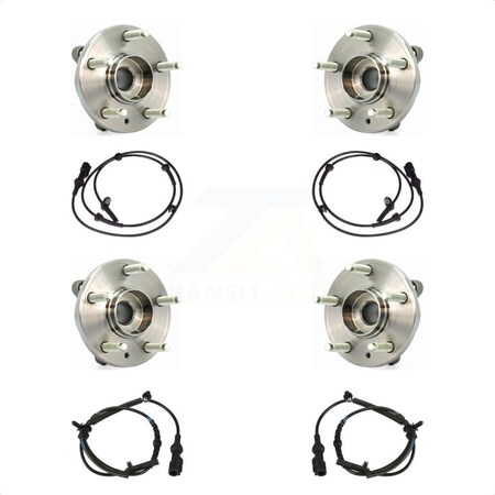 Kugel Front Rear Wheel Hub Bearing And ABS Sensor Kit For Ford Taurus ...