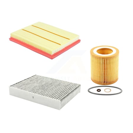 Pur 1x Air + 1x Cabin + 1x Engine Cartridge Oil Filter 3 Total Kit For ...