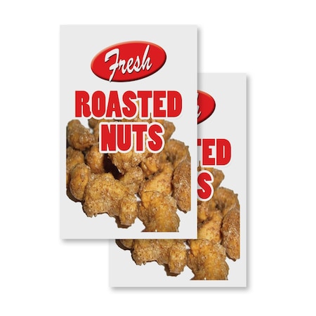 Signmission Roasted Nuts, Vinyl Decals Only 24 Inch x 36 Inch, Vinyl ...