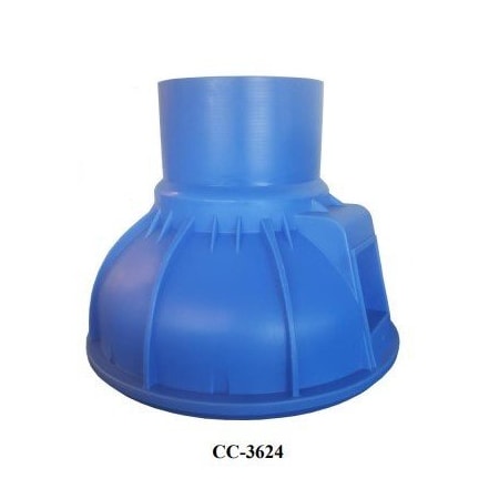 Fibertech Plastics Rhino Manhole Center Cone 3624, Fibertech Blue RH ...