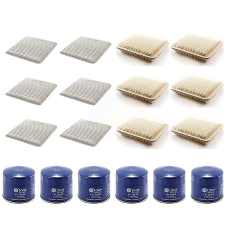 Pur 6X Air + 6X Cabin + 6X Engine Oil Filter 18 Total Kit For 06-12 ...