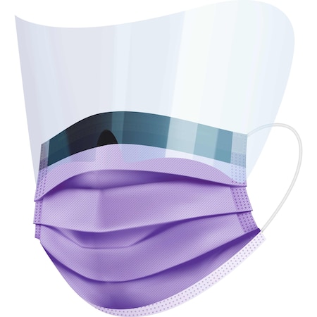 Ironwear Level 3 Blue Disposable Procedural Face Mask with Anti-Fog ...