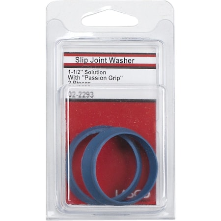 Lasco 1-1/2'' Blue Vinyl Slip Joint Washer, 2PK 2/1/2293 | Zoro