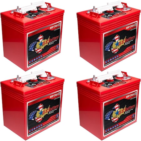 Us Battery 6V 220 Ah Deep Cycle Flooded Battery Group GC2, 4PK US 2000 ...