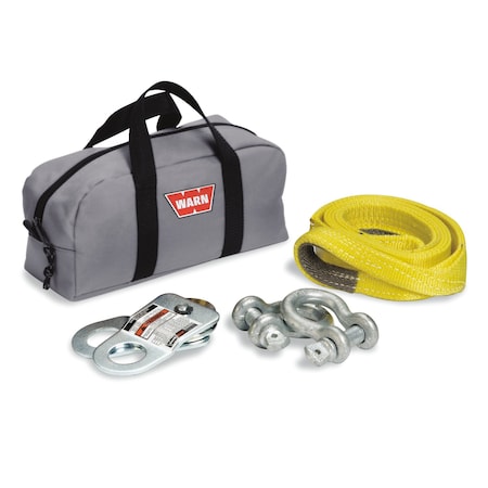Warn Winch Rigging Kit With Two Shackles; Snatch Block; Load Strap and ...