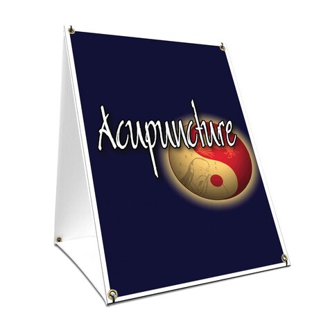 Signmission Acupuncture, 24 Inch x 18 Inch A-frame Yard Sign, Plastic ...
