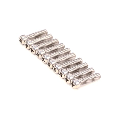 Sure Shot-Ac Dispensing Valve Screw, 1in Stainless Steel, FH, MS, 10PK ...