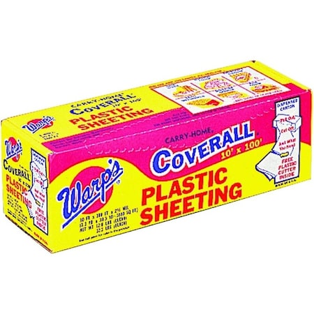 Warp Brothers Warp's 2CD10B Waterproof Poly Film, 100 ft L, 10 ft W, 2 ...