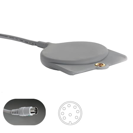 Crest Healthcare Call Cord, 10 ft., Cord, Jeron 8-Pin DIN 118853-10 | Zoro