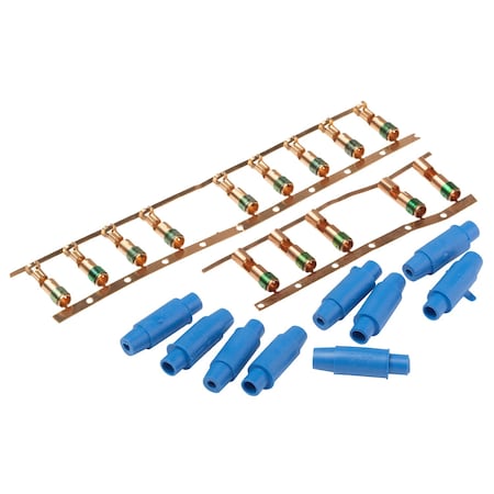 Grote Wire Terminal Kit, 8 AWG, Bare Insulated, Assorted, Crimp ...