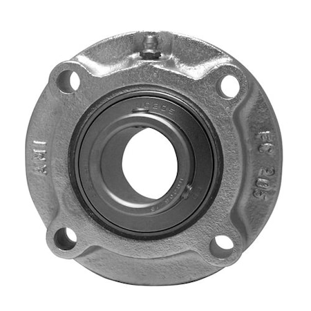 Ami Bearings SINGLE ROW BALL BEARING - 1-3/8in WIDE SET SCREW NICKEL PILOTED FLANGE CART UCFC207 ...