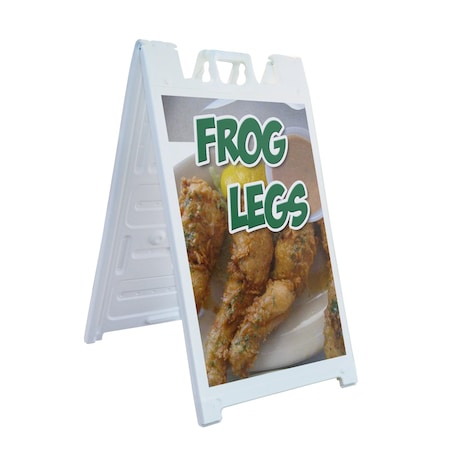 Signmission Frog Legs, A-Frame & 2 Decals Installed, Heavy-Duty Plastic ...