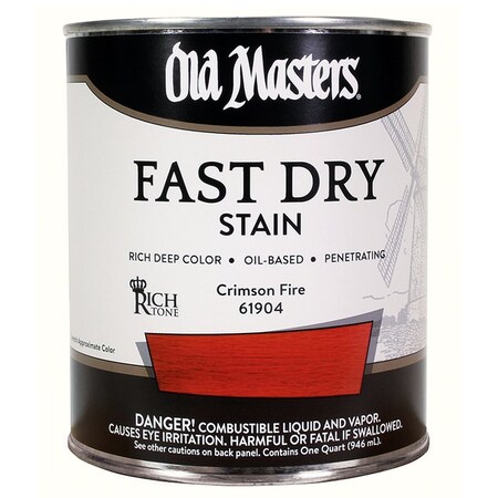 Fast Dry Stain Qt Old Masters Crimson Fire Interior Oil-Based Wood ...