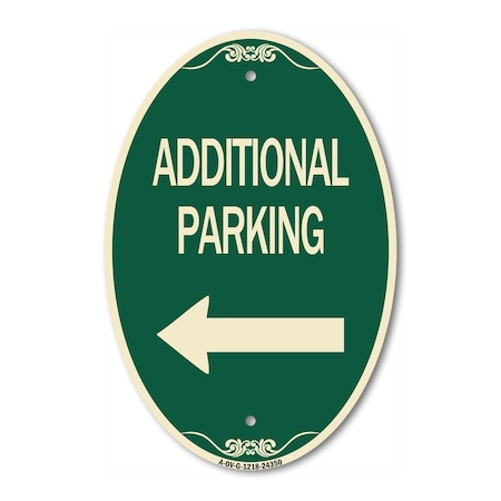 Signmission Additional Parking Sign Left Arrow, 12 Inch X 18 Inch ...