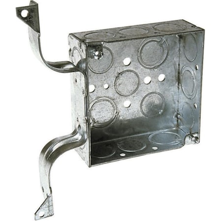 Raco 8208 Steel Square Box with Bracket, 25PK 30334 | Zoro