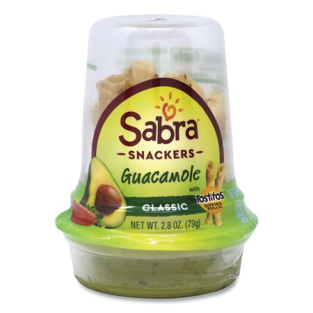 Sabra Grab and Go Guacamole with Tostitos Tortilla Chips, 2.8 oz Cup, 6 ...