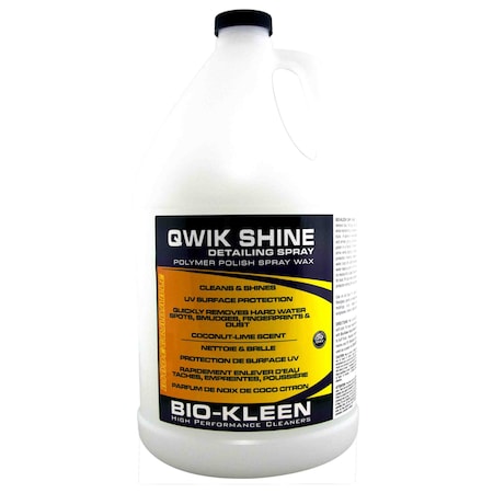 Bio-Kleen Products Bio-Kleen Qwik Shine - 1 Gallon M00909 | Zoro