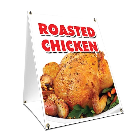 Signmission Roasted Chicken, 36 Inch x 24 Inch A-frame Yard Sign ...