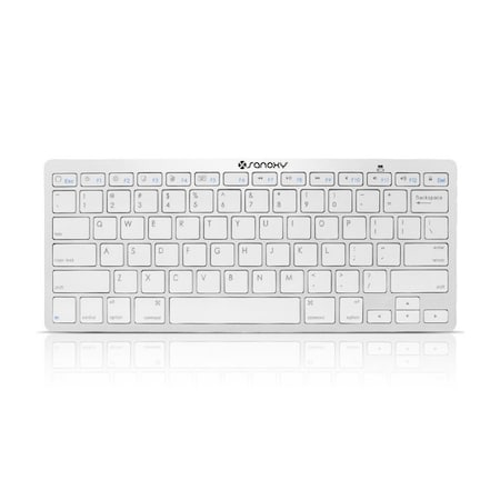 Sanoxy Slim Wireless BT Keyboard for iOS, Android, Windows Silver ...